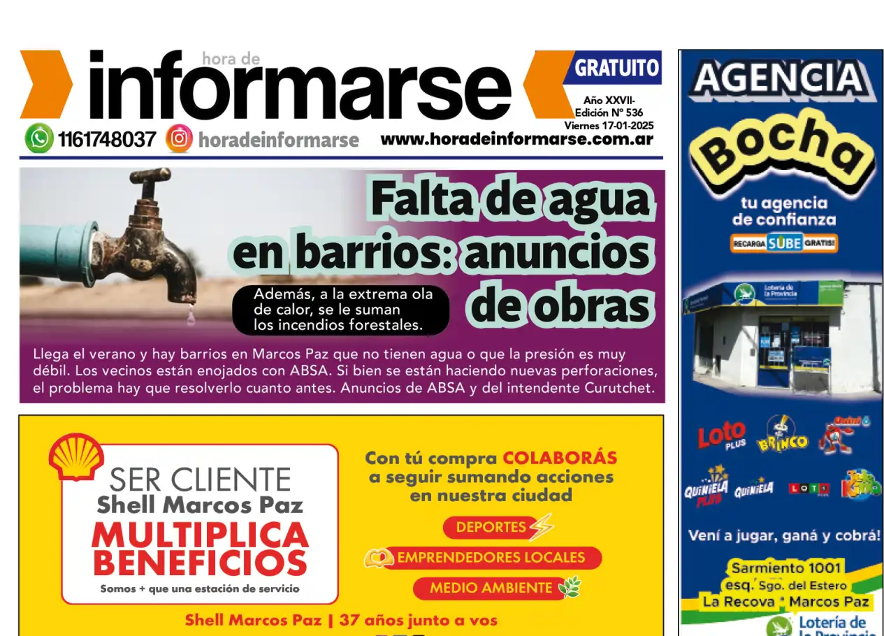 Hora de Informarse impreso, edición del 17 de enero | Hora de Informarse