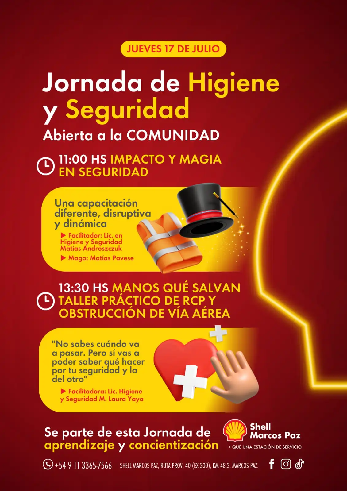 Shell Marcos Paz organiza una jornada abierta de Higiene y Seguridad ...